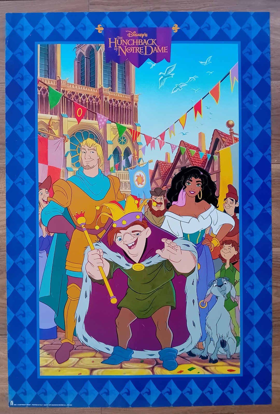 The Hunchback of Notre Dame Original 1990's Vintage Poster - Etsy