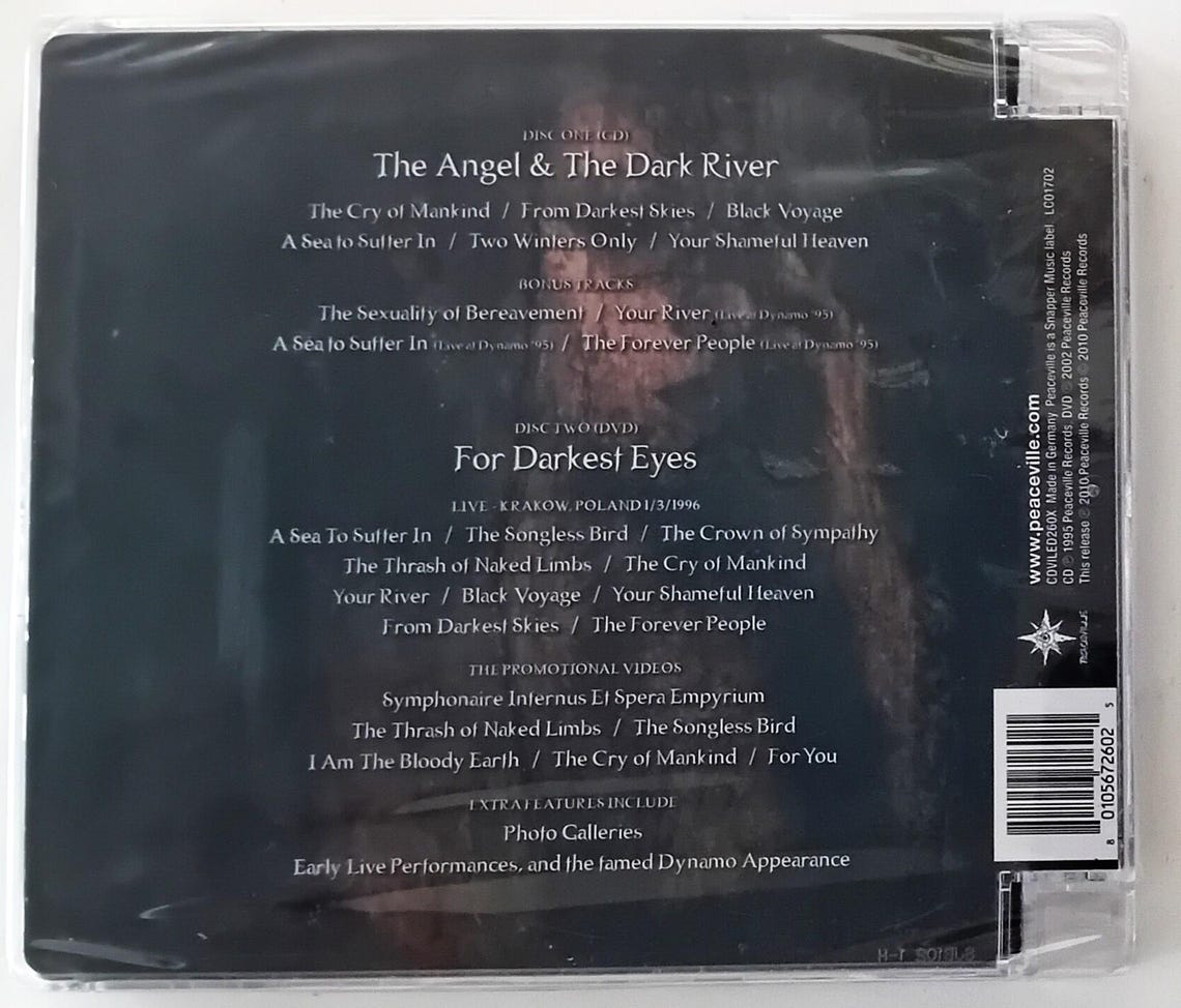 My Dying Bride - the Angel and the Dark River CD/DVD - Special Edition ...