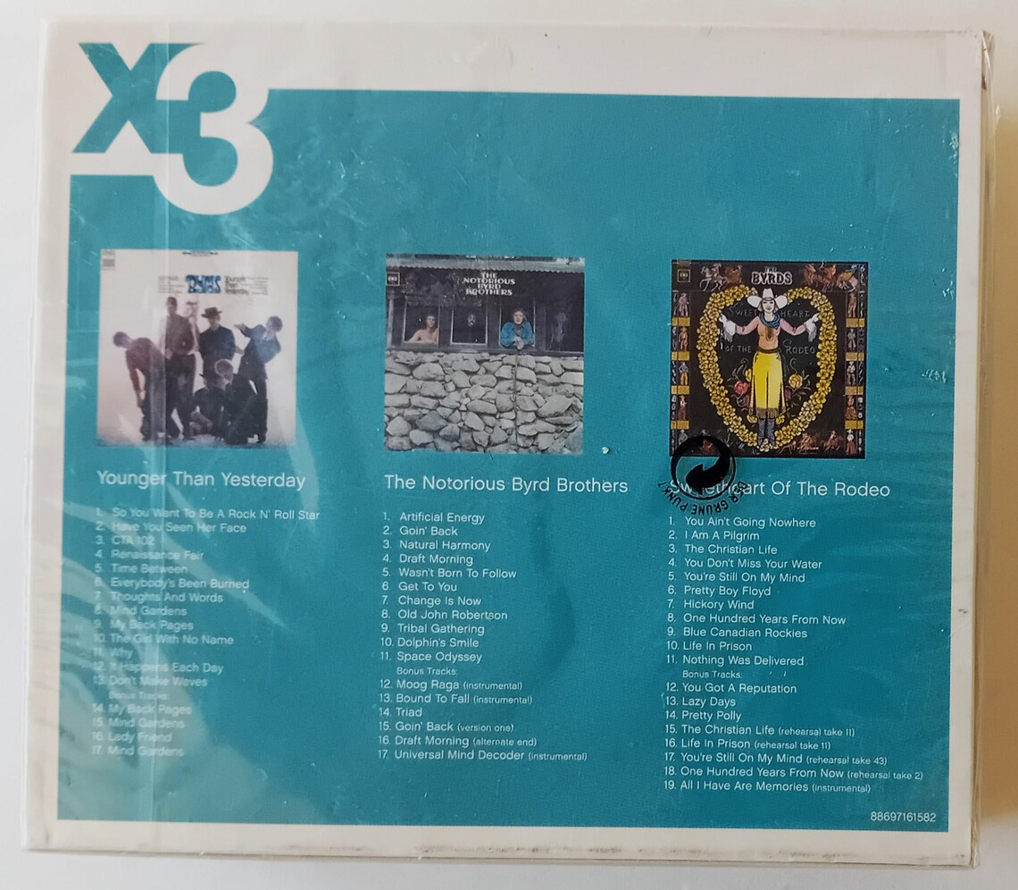 The Byrds X3 - 3CD Box Set 2007 Brand New Sealed - Etsy