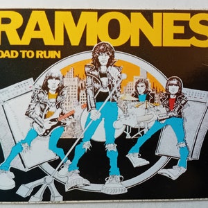 Ramones Road to Ruin 1980's Vintage Sticker - Etsy