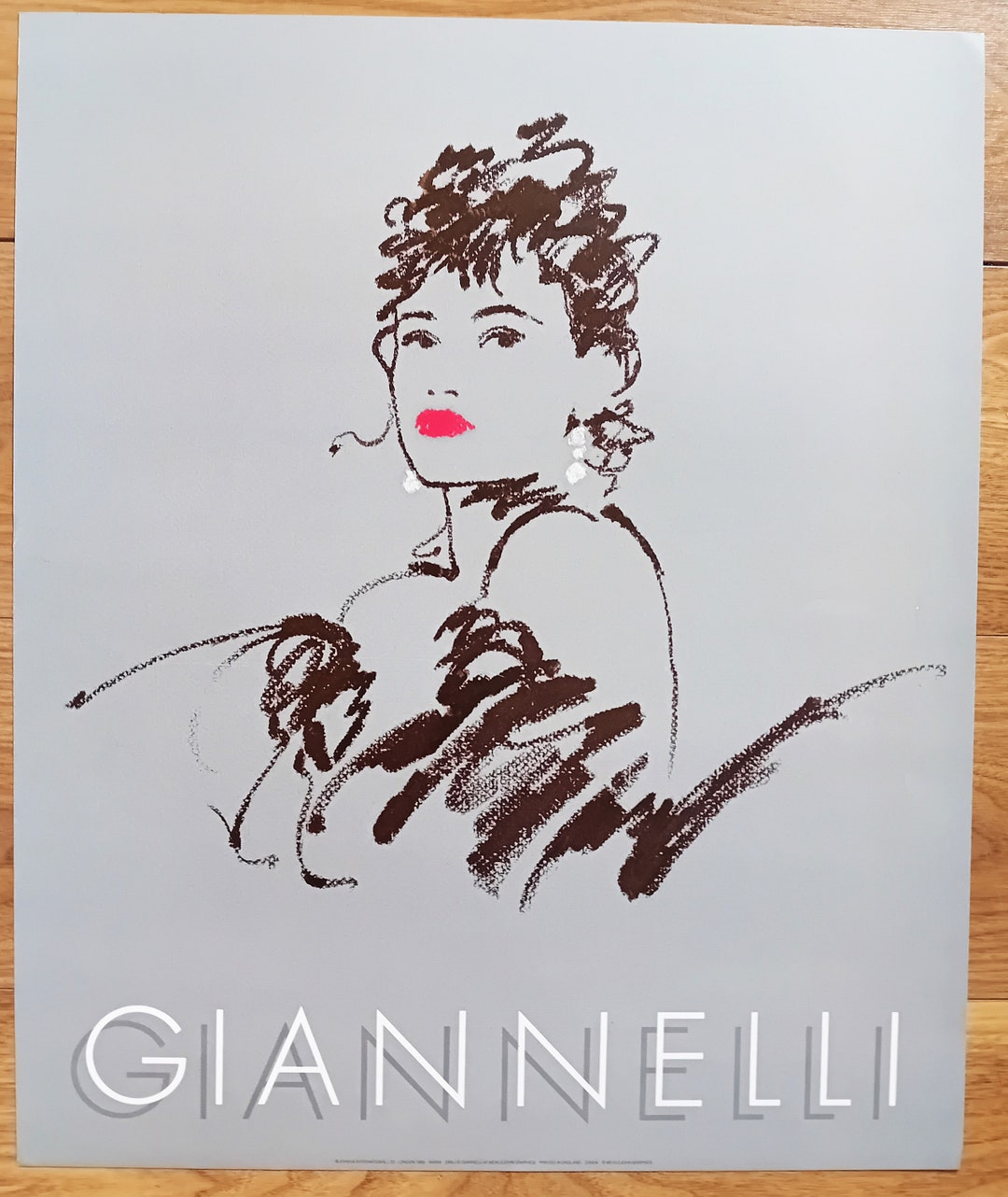 Emillio Giannelli Original 1988 Athena International Fashion Print ...