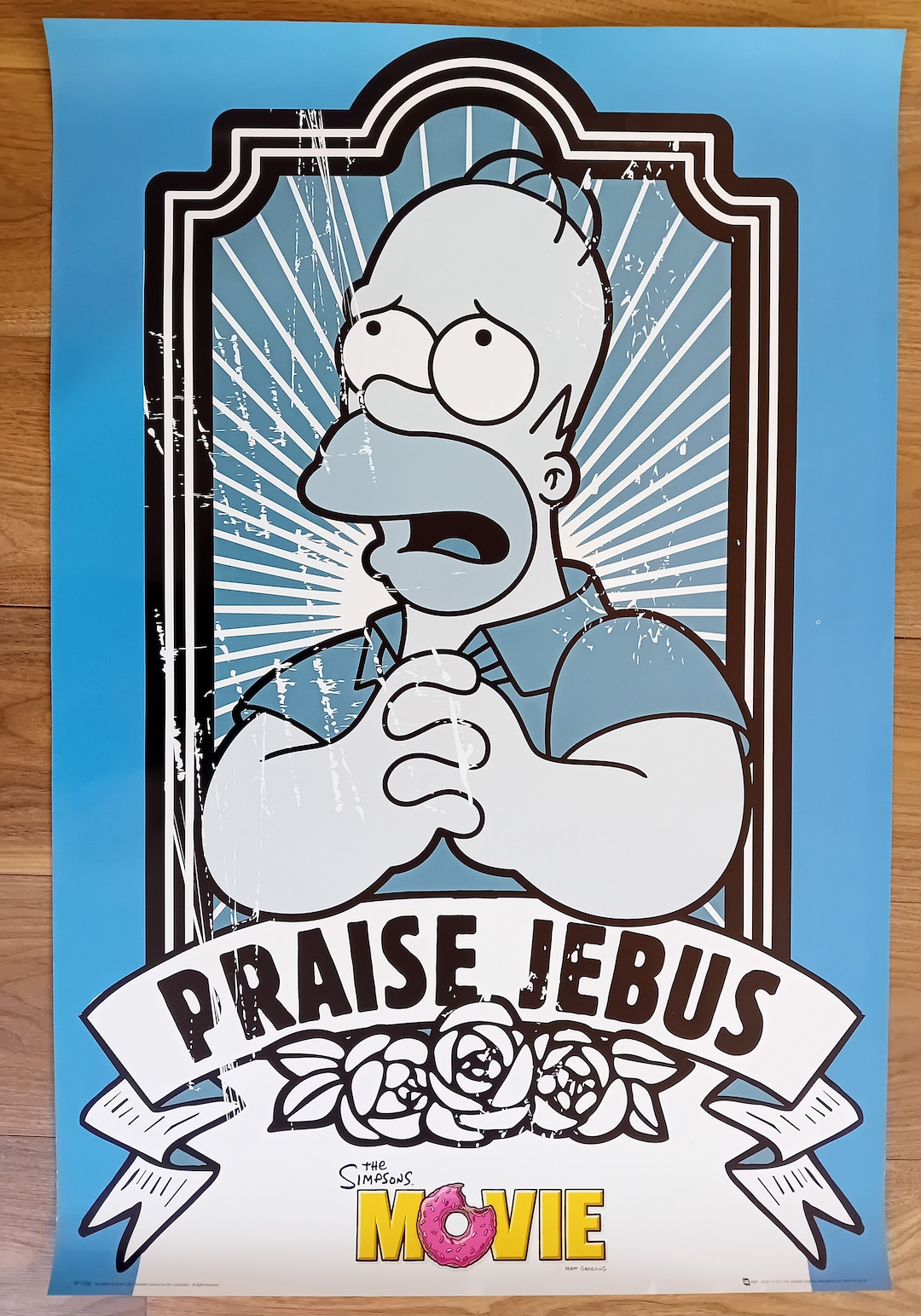 The Simpsons Praise Jebus Original 2007 Poster - Etsy