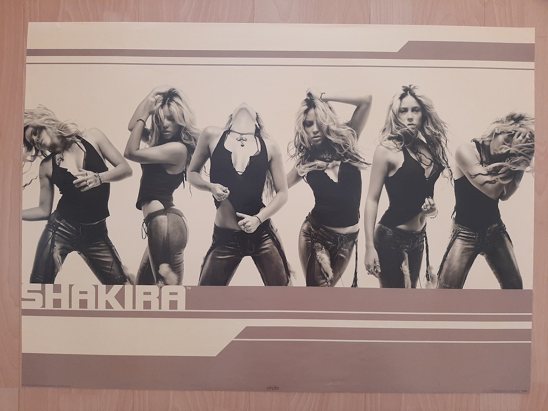 Shakira Authentic 2002 Poster - Etsy