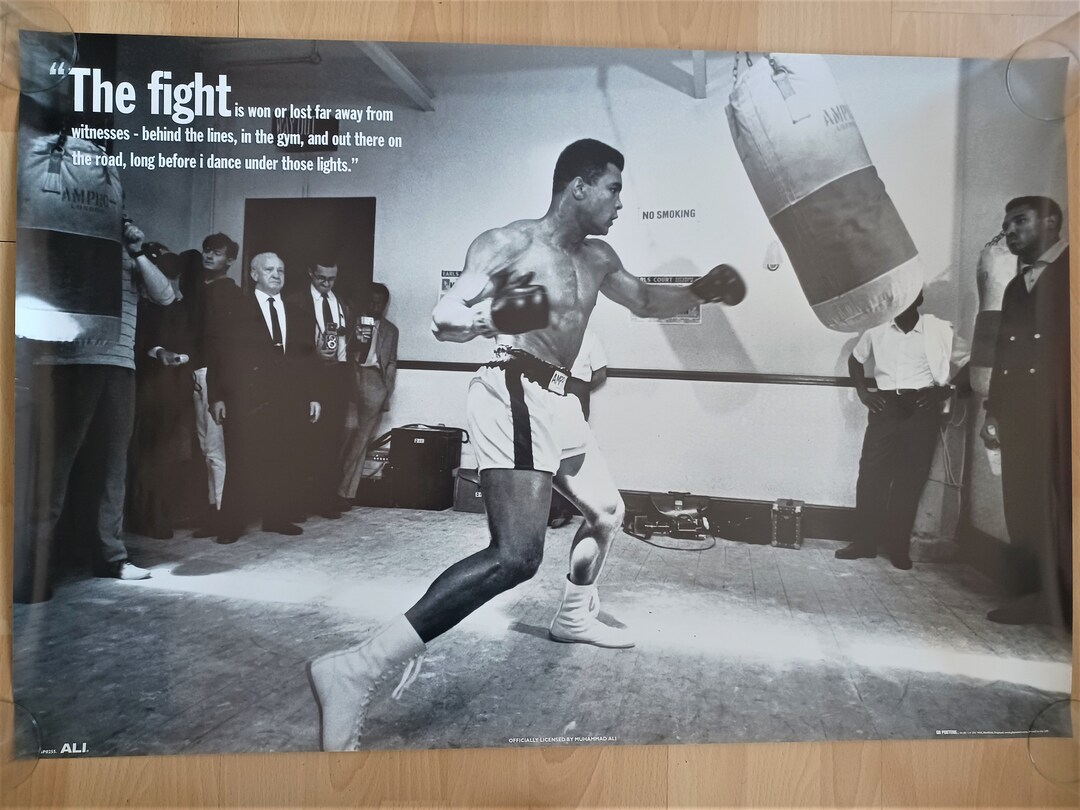 Muhammad Ali the Fight Authentic 1990's Poster - Etsy