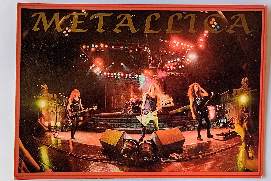 Metallica Original Vintage 1980's Postcard - Etsy