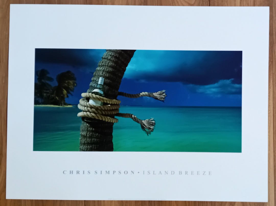 Chris Simpson 'island Breeze' Authentic 1990's Large Print - Etsy