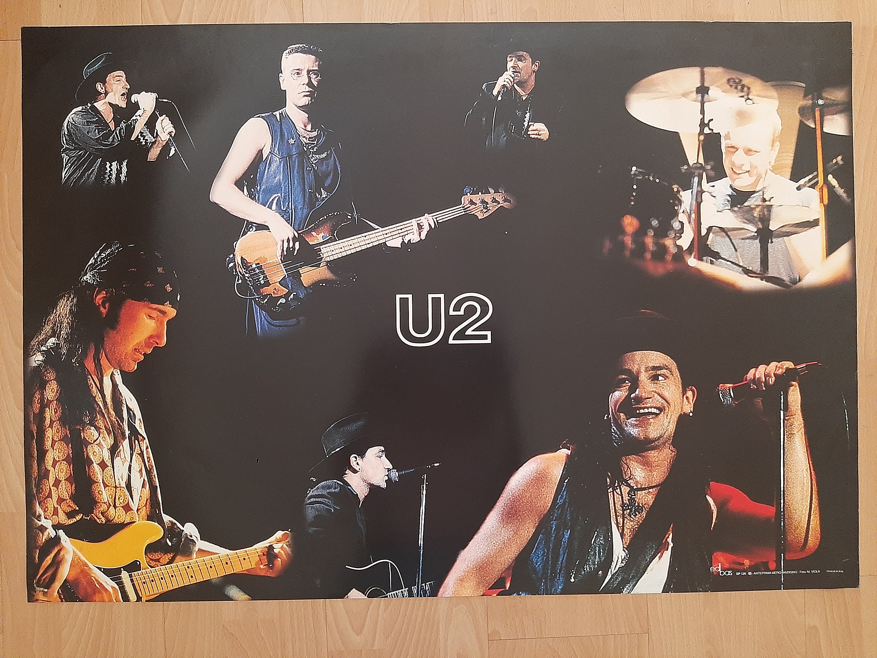 U2 Original 1980's Collage Poster - Etsy