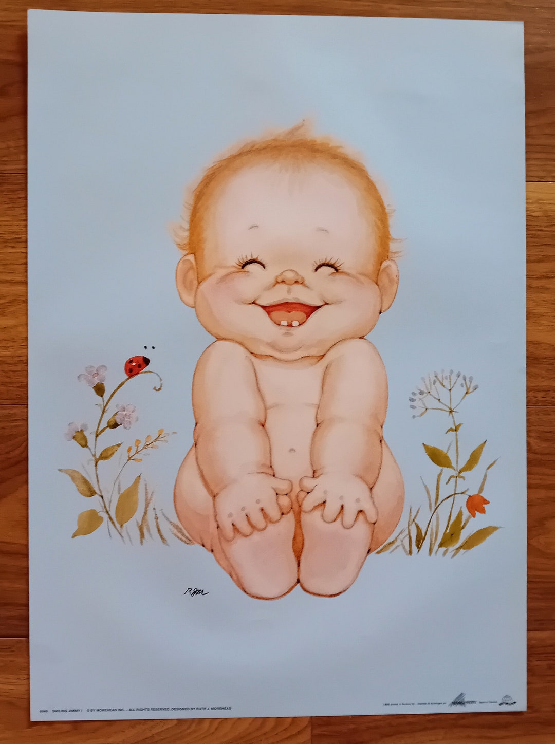 Smiling Jimmy I Art by Ruth Morehead Original Vintage 1995 Poster - Etsy