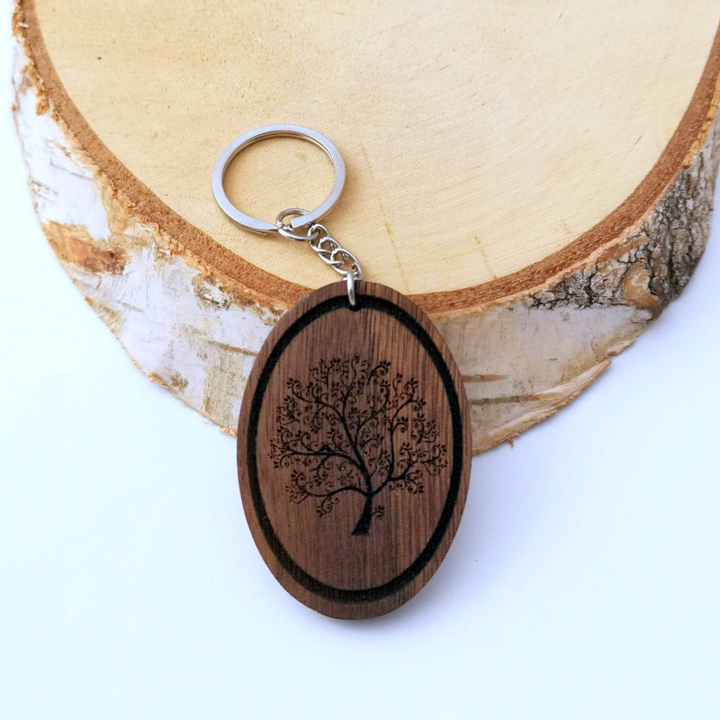 Tree Keychain - Etsy