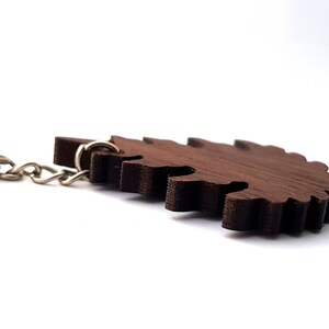 Spruce Tree Wooden Keychain, Christmas Tree Keychain, Nature Keychain ...