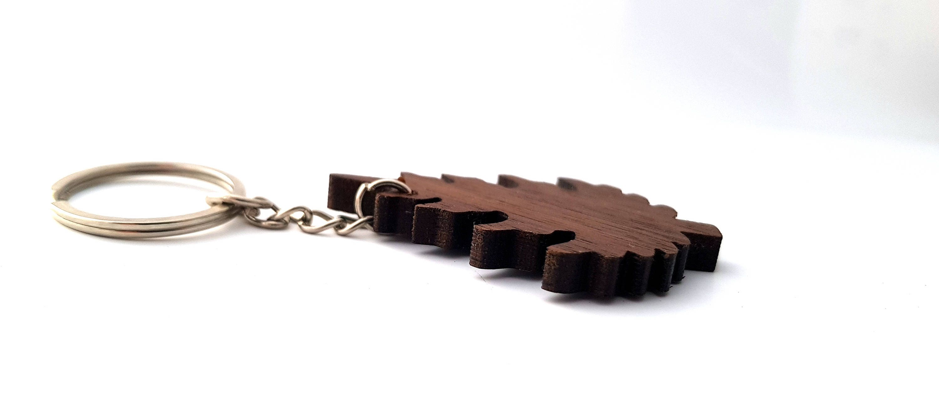 Spruce Tree Wooden Keychain Christmas tree Keychain Nature | Etsy