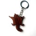 Flying Squirrel Wooden Keychain, Squirrel Animal Keychain, Wooden ...