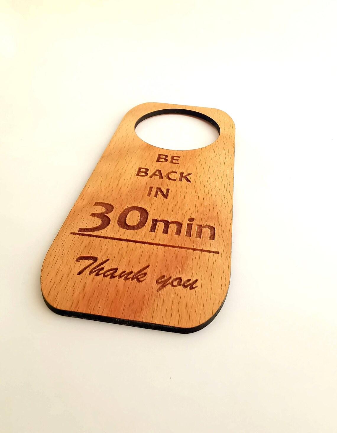 Personalized Be Back Wooden Door Sign Door Sign Custom Time - Etsy