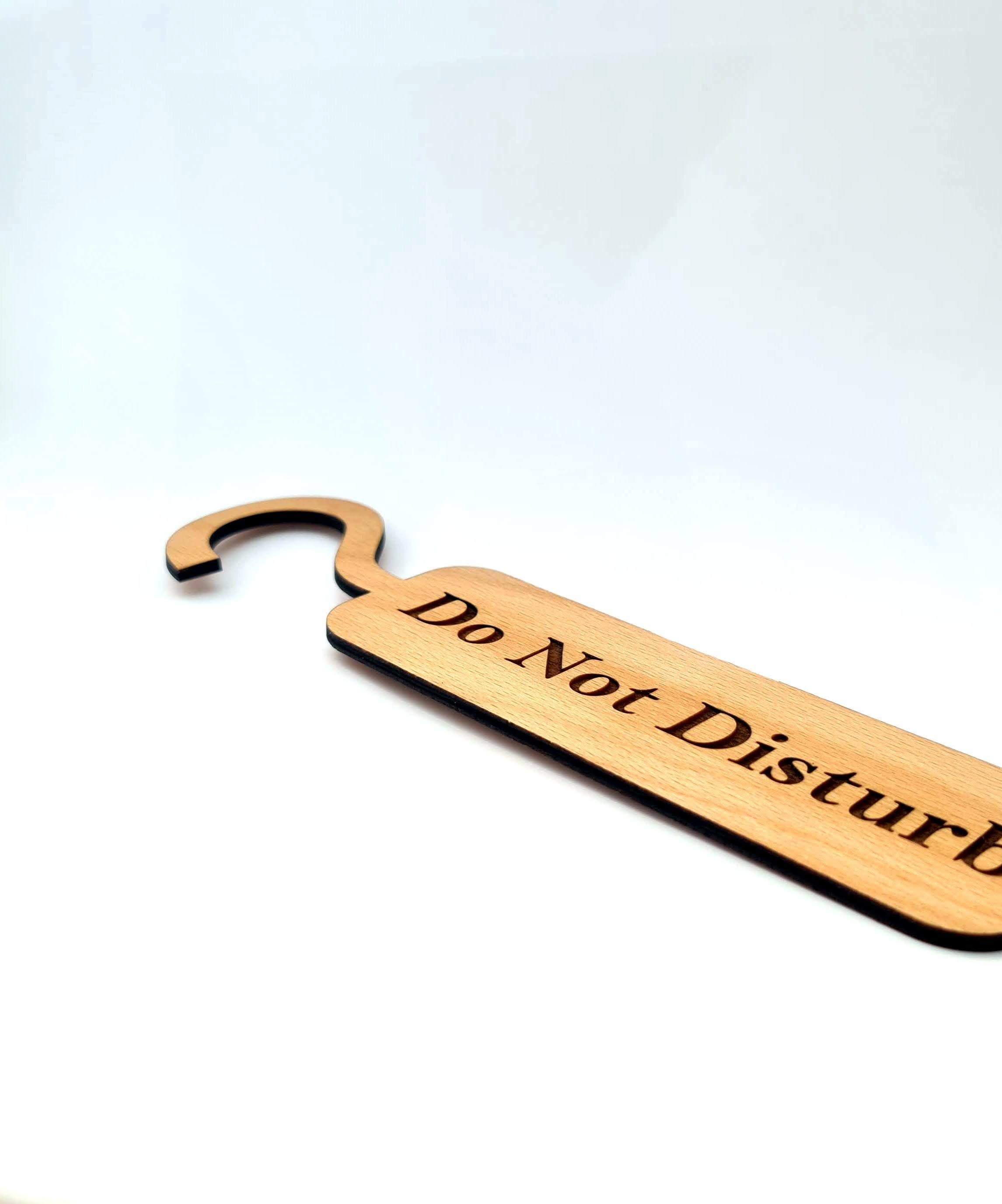 Personalized Do Not Disturb Wooden Door Sign Custom Side Etsy
