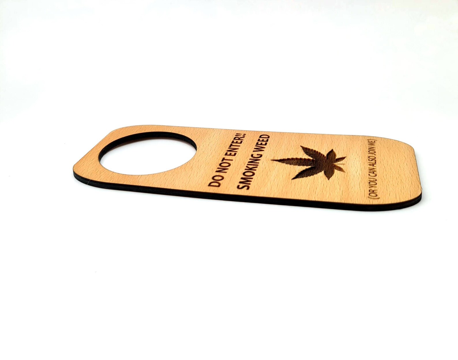 Personalized Smooking Weed Wooden Door Sign, Custom Side, Door Sign ...