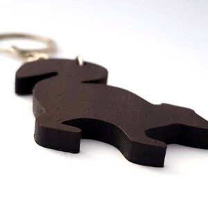 Wooden Skunk Keychain, Walnut Wood, Animal Keychain, Environmental ...