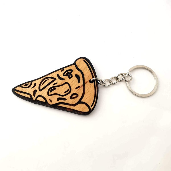Pizza Keychain - Etsy