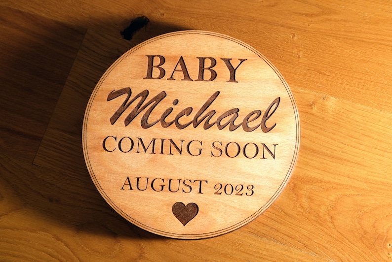 New Baby Announcement Sign Social Media Photo Session Signs - Etsy