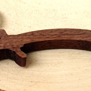 Wooden Sword Keychain, Weapon Keychain, Pirate Keychain, Walnut Wood ...