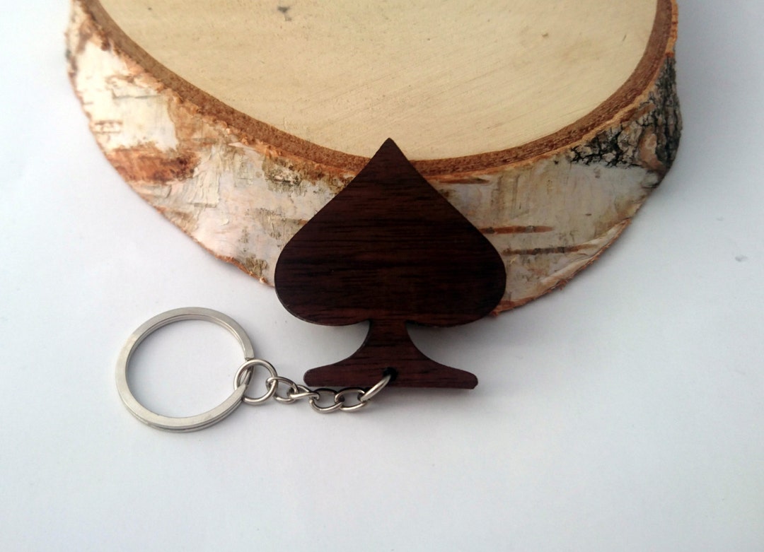 Spades Poker Symbol, Card Symbol Keychain, Poker Palyer Gift Keychain ...