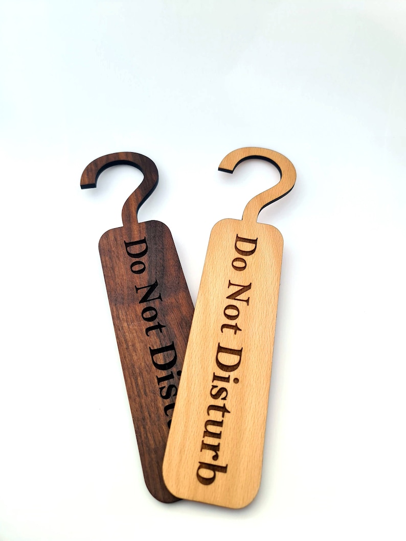 Personalized Do Not Disturb Wooden Door Sign Custom Side Etsy