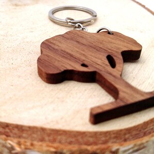 Wooden Tree Keychain, Walnut Wood, Nature Keychain, Environmental ...