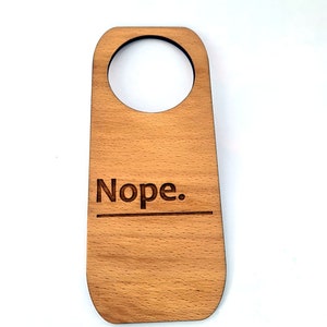 Personalized Do Not Disturb Wooden Door Sign, Yep Nope Sign, Door Sign ...