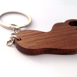 Wooden Foot Keychain, Human Foot Keychain, Body Part Keychain, Walnut ...