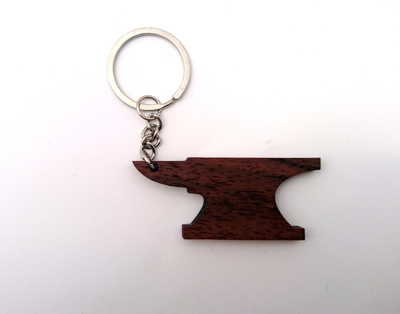 Wooden Anvil Keychain Walnut Wood Blacksmith's Keychain - Etsy