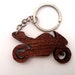 Wooden Motorcycle Keychain, Walnut Wood, Motogp Keychain, Motor Owners ...