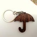 Wooden Umbrella Keychain, Rain Accessories Keychain, Britan Weather ...