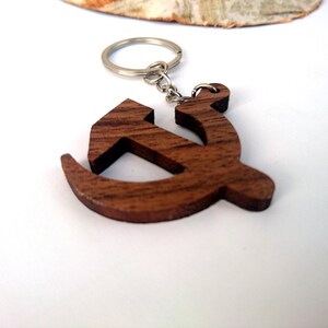 Wooden Hammer and Sickle Keychain, Communist Symbol Keychain, Russian ...