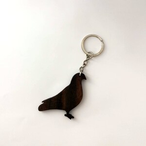 Wooden PIGEON Keychain, Animal Keychain, Pigeon Animal Keychain, Bird ...