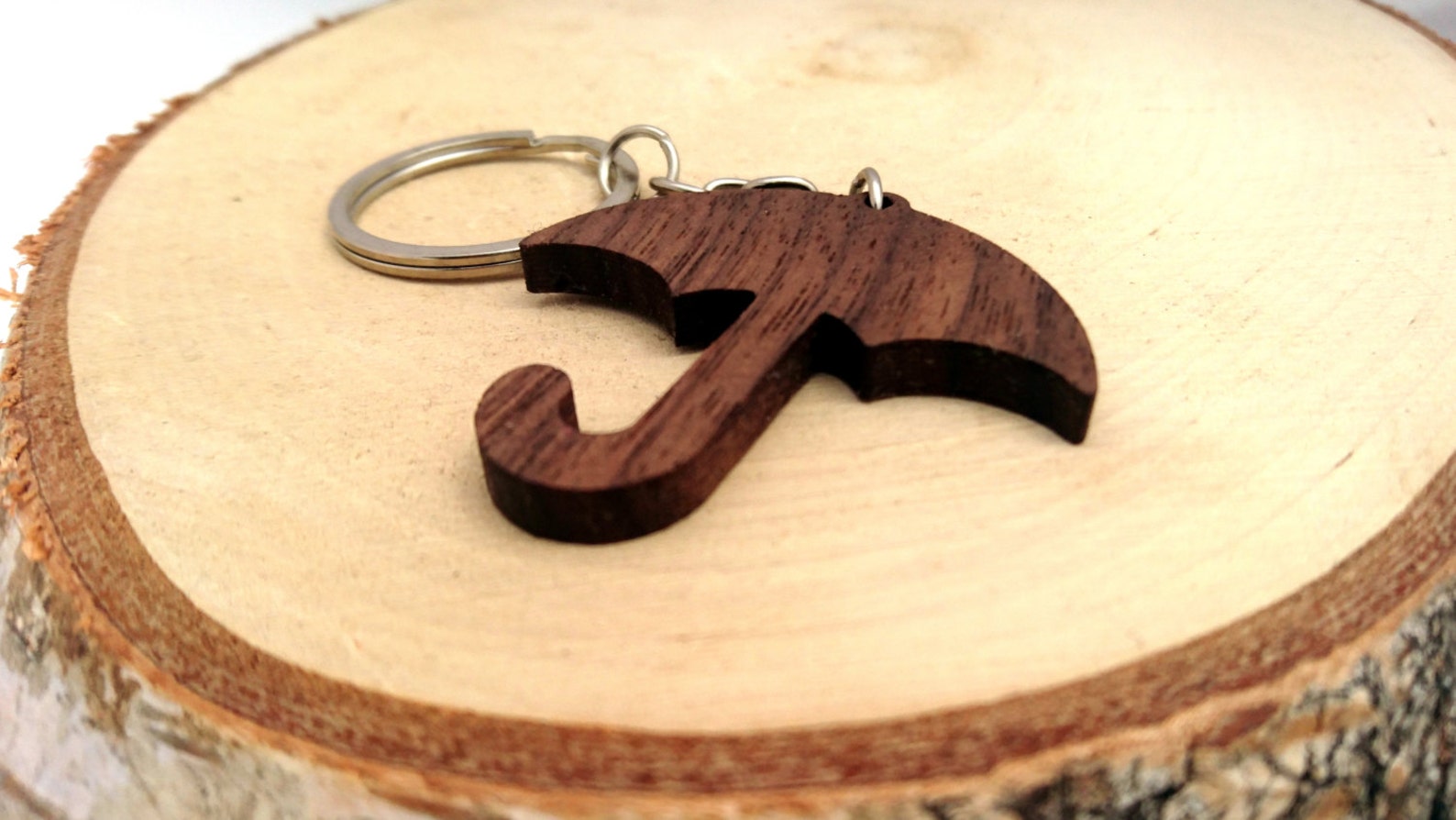 Wooden Umbrella Keychain, Rain Accessories Keychain, Britan Weather ...
