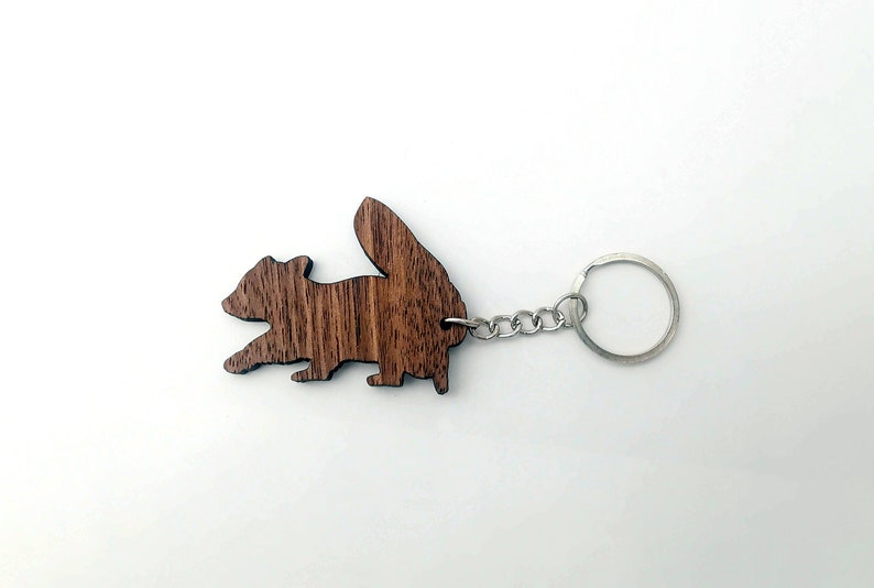 Red Panda Wooden Keychain Walnut Wood Animal Keychain | Etsy