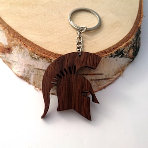 Wooden Spartan HELMET Keychain, Spartan Warrior Keychain, Spartan ...