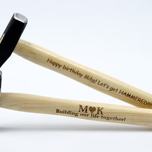 Custom Engraved Hammer, Personalized Hammer Gift, Couple's Gift, Father ...