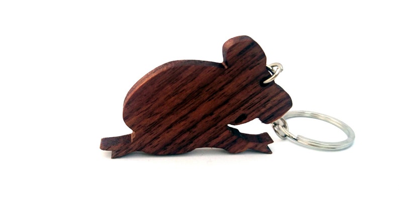 Koala Wooden Keychain, Koala Animal Keychain, Australian Animal ...