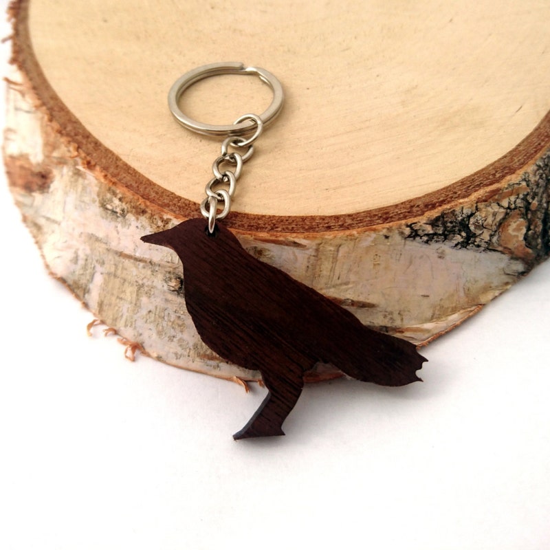 Wooden Crow - Etsy