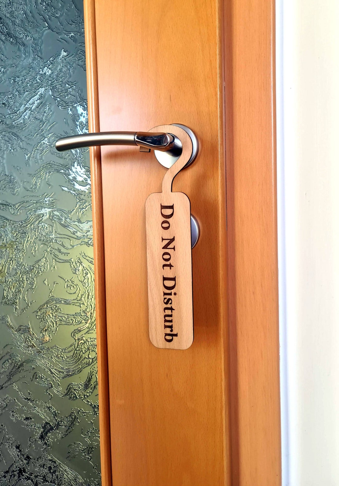 Personalized Do Not Disturb Wooden Door Sign Custom Side Door Sign