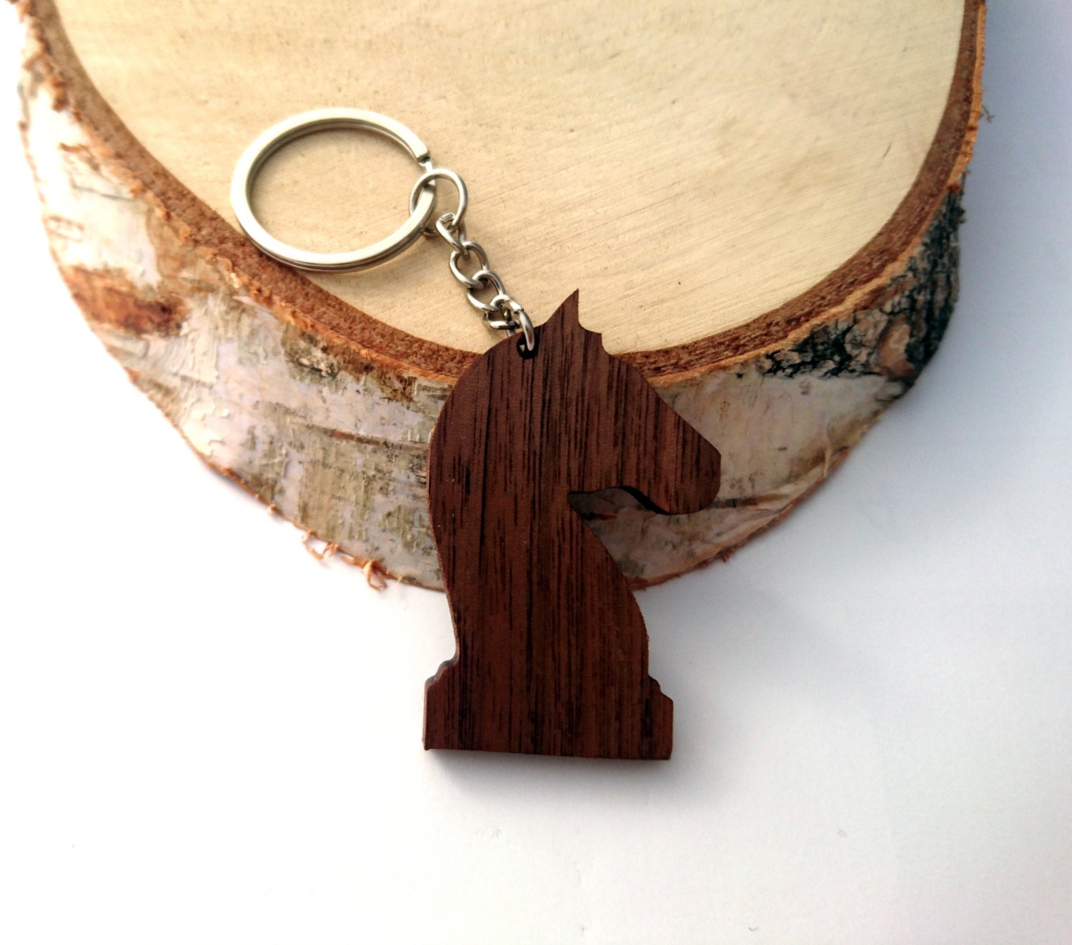 Wooden Chess the Knight Keychain Chess Horse Keychain Chess - Etsy