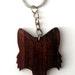 Wooden Fox Head Keychain, Walnut Wood, Animal Keychain, Environmental ...