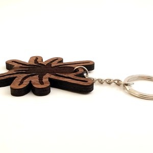 Wooden Spider Keychain, Tarantula Keychain, Wooden Spiders, Walnut Wood ...