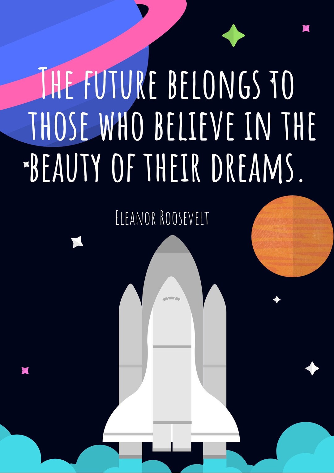 Space Theme Wall Art, Rocket Ship, Space Rocket, Outer Space, Galaxy ...