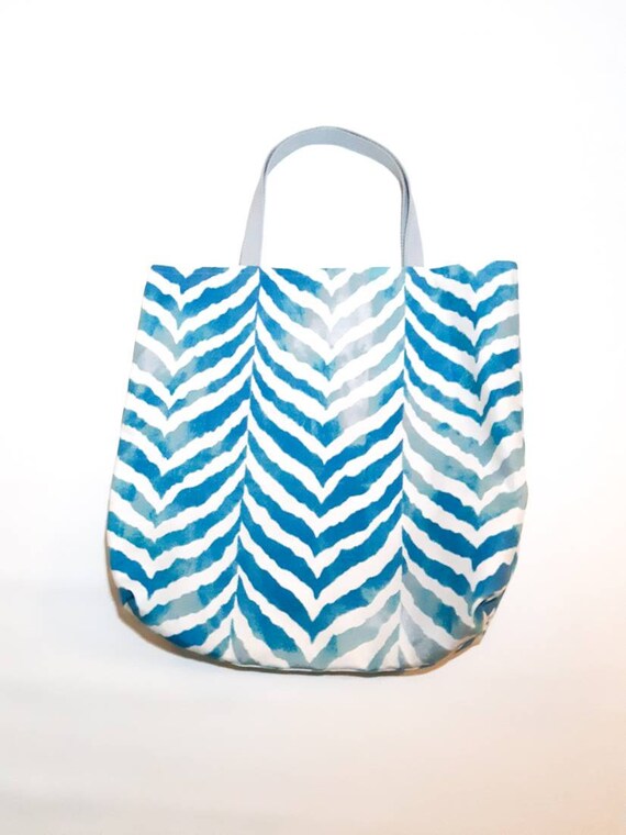 Zebra Waves Tote Bag Reversible Bag Beach Bag Shopping - Etsy