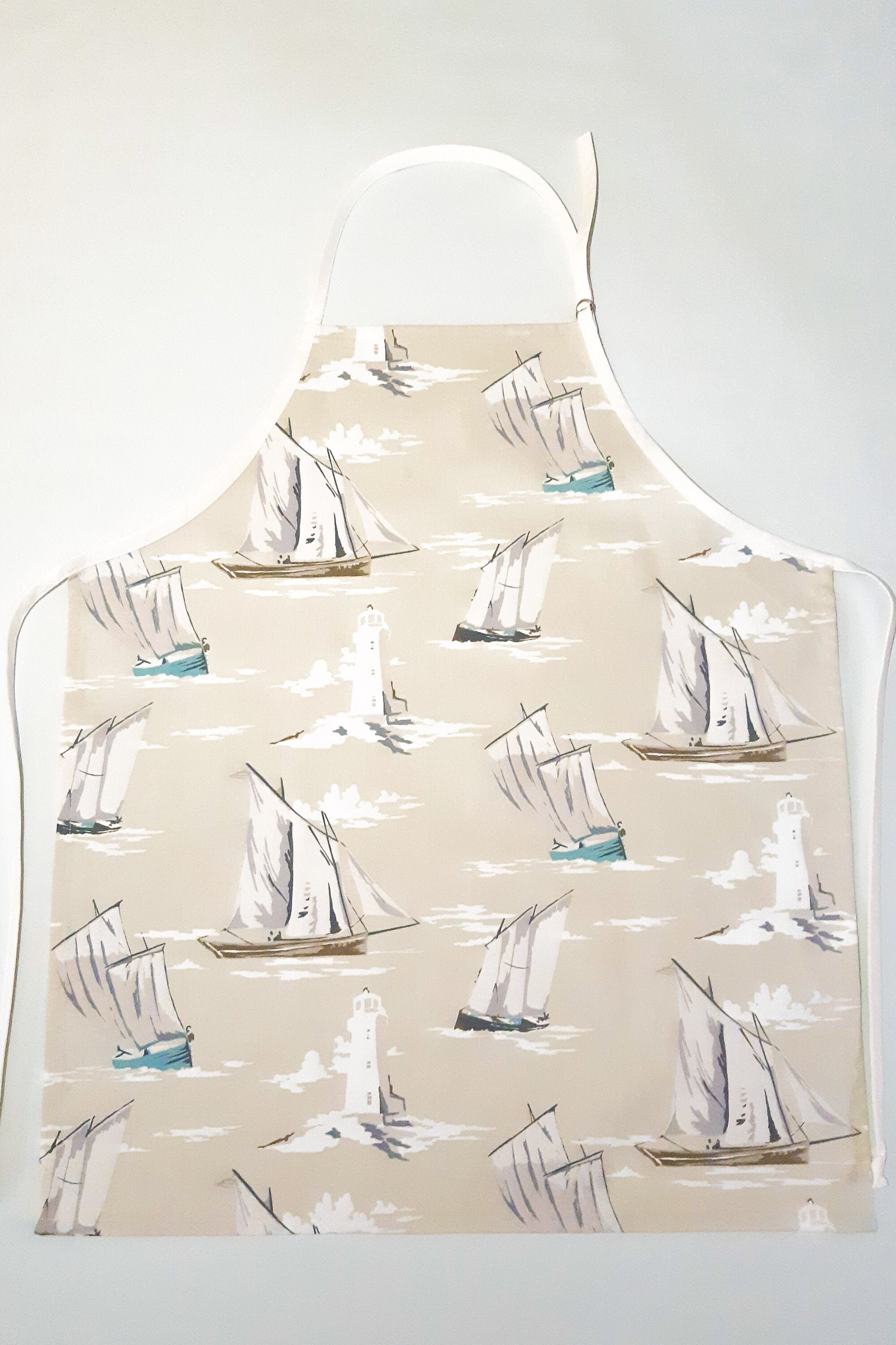 Lighthouses & Ships Coastal Apron Kitchen Apron Cooking - Etsy