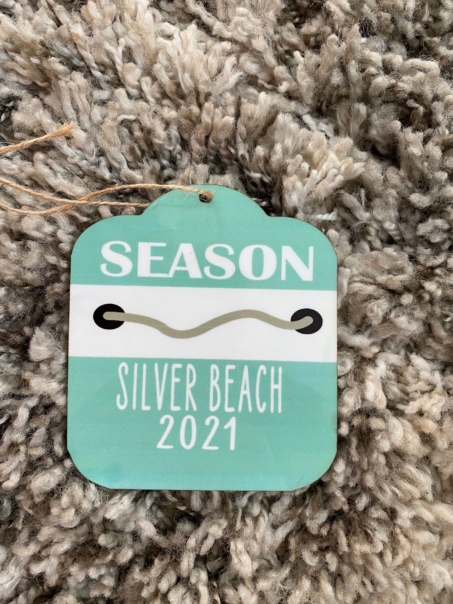 Beach Badge Ornament Beach Badge Decor Beach Badge - Etsy
