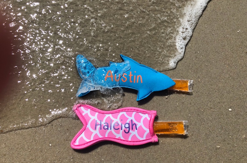 Shark Ice Pop Holder Mermaid Ice Pop Holder Posticle Holder - Etsy