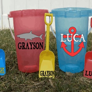 Personalized Beach Pail, Beach Bucket, Name Bucket, Sand Toy, Beach Toy ...