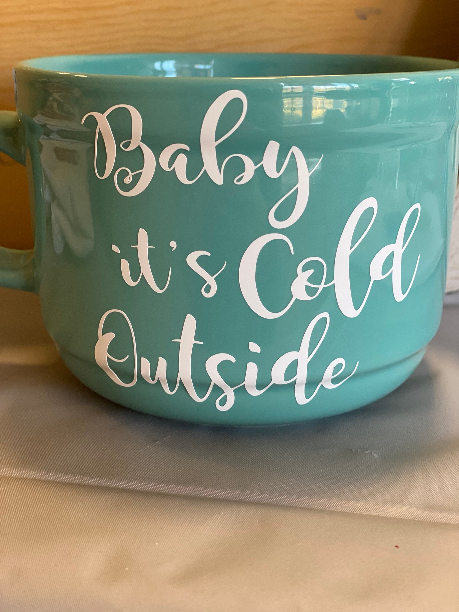 Baby Its Cold Outside Mug, Christmas Mug, Red Christmas Mug, Cold ...